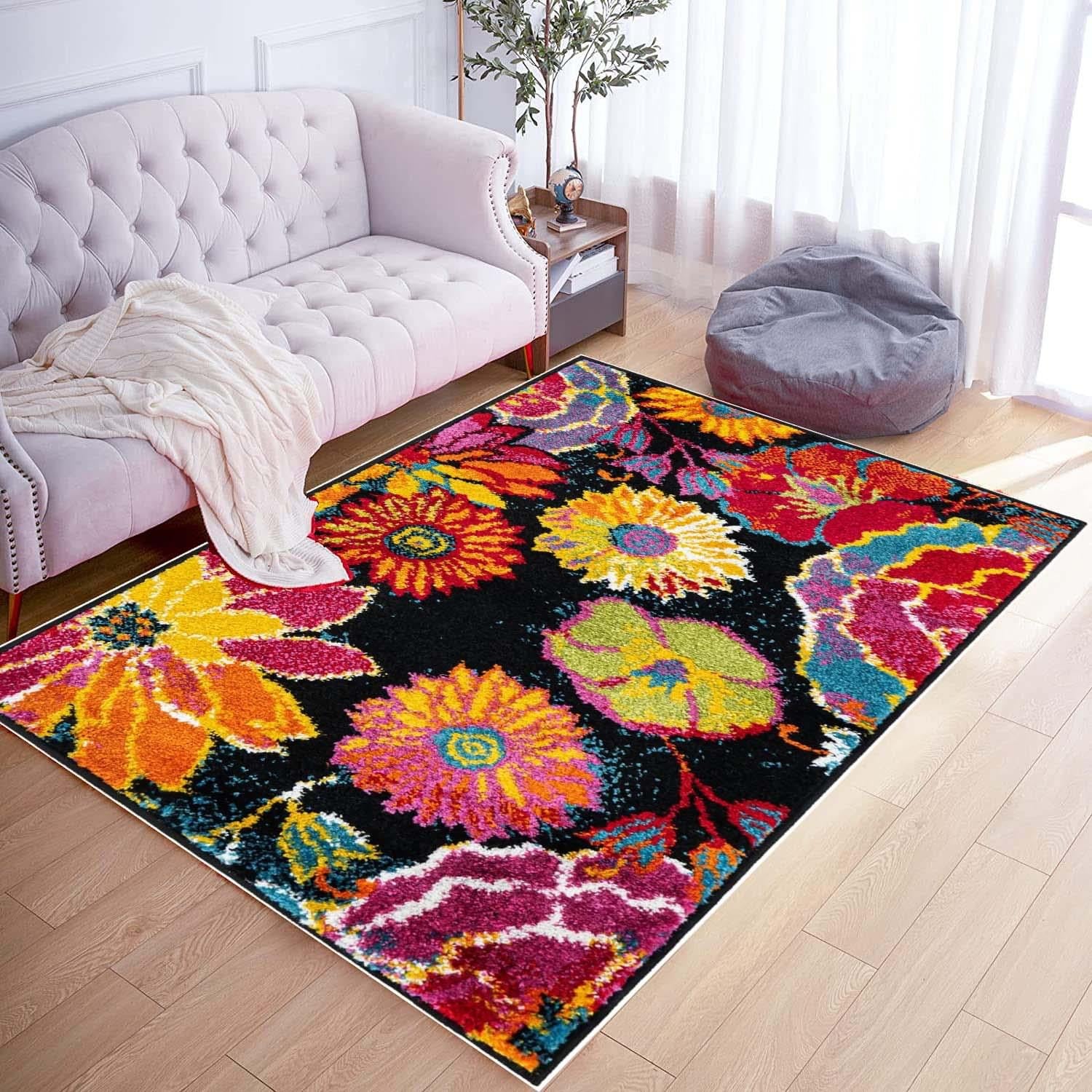 Covor Floral Multicolor – Covoare si traverse